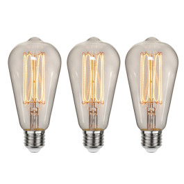 3-Pack Star Trading Druppel Edisonlamp E27 1800K