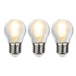 3-Pack Star Trading E27 LED Kogellamp Filament 2700K