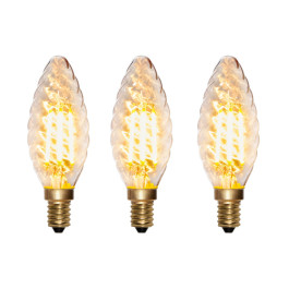 3-Pack Star Trading E14 Kaarslamp Barok 3W