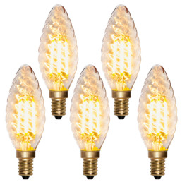 5-Pack Star Trading E14 Kaarslamp Barok 3W